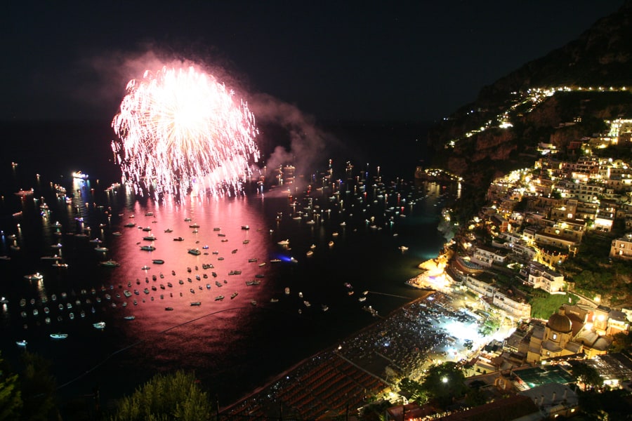 Where to see the Ferragosto fires on the Amalfi Coast · See Pompeii